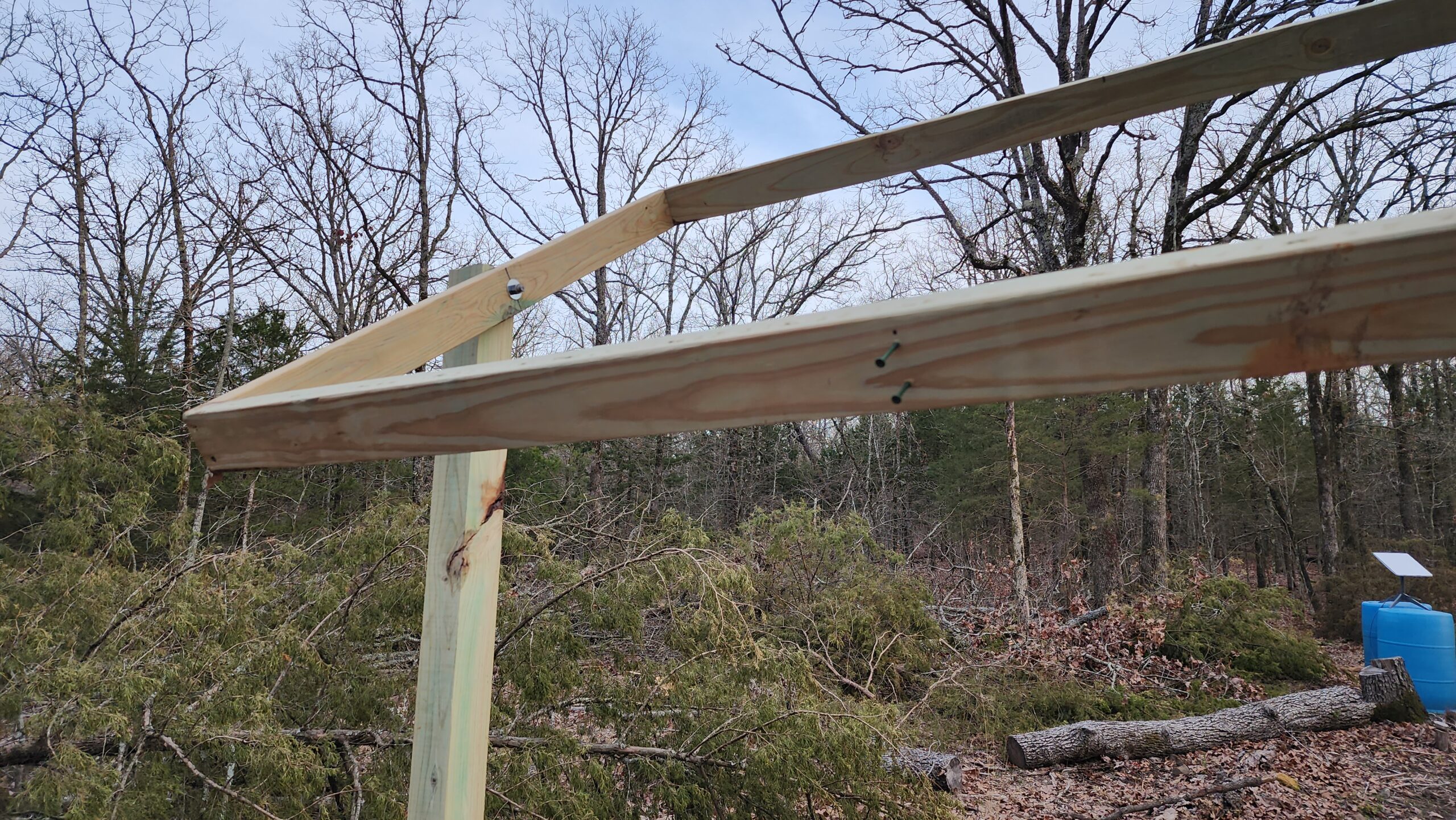 1 of 3 new adjustable solar panel frames completed