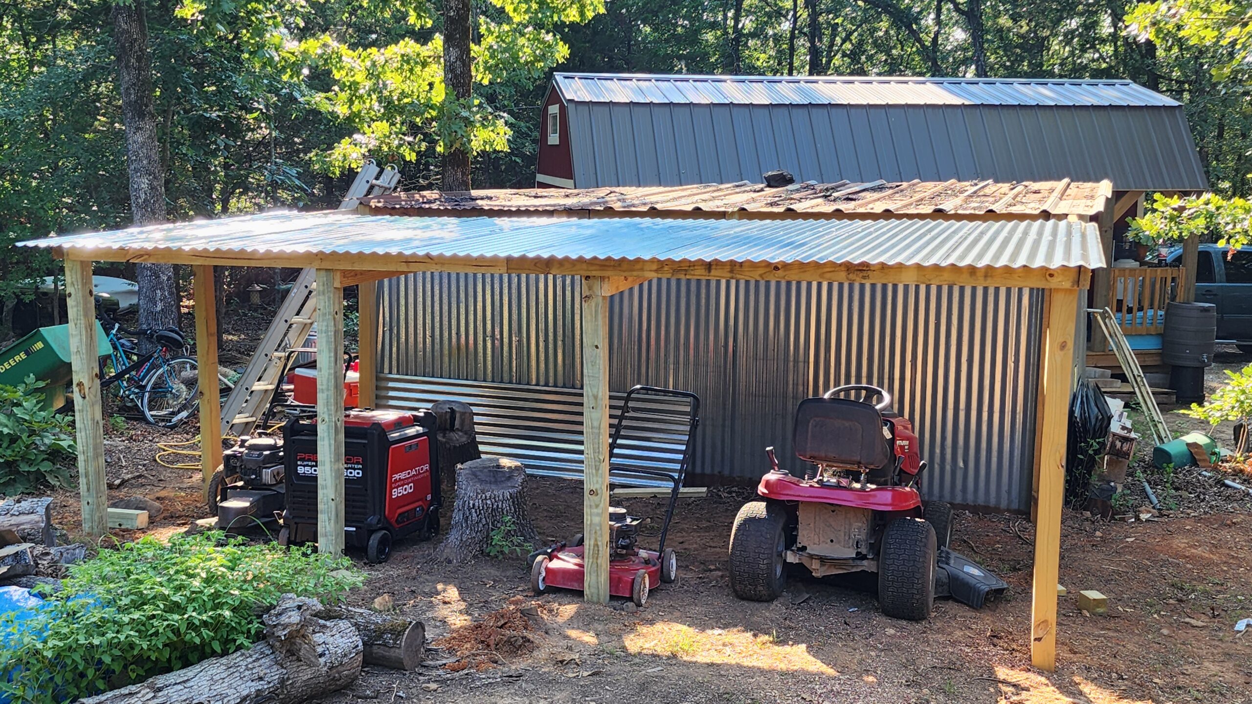 Lean-to project is finally started